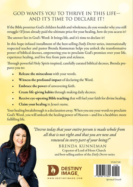 Daily Decrees for Divine Healing: Prayers, Promises, and Proclamations ...